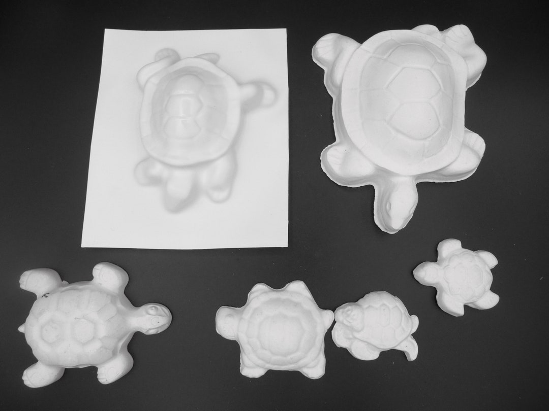 Turtle Casting Molds, Turtle Molds, 6 Pcs, for Soap, Plaster, Concrete ...