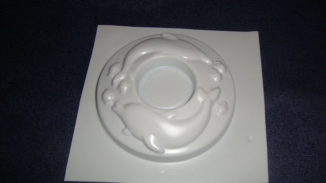 Delfin Teelicht Form, Delfin Giessform, für Seife, Gips, Beton und mehr ...