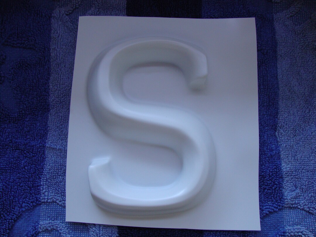 Alphabet, S, Mold for Pouring Soap, Plaster... - Etsy