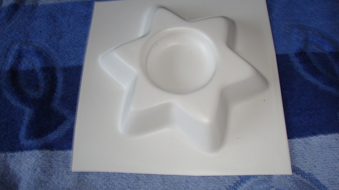 Stern Teelicht, Stern Form, Teelicht Giessform, für Seife, Gips, Beton ...