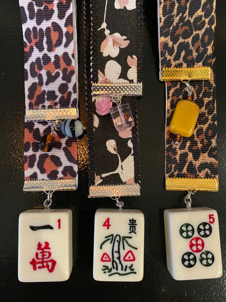 Mahjong Ribbon Bookmarks Choose One or Two or Even All for | Etsy