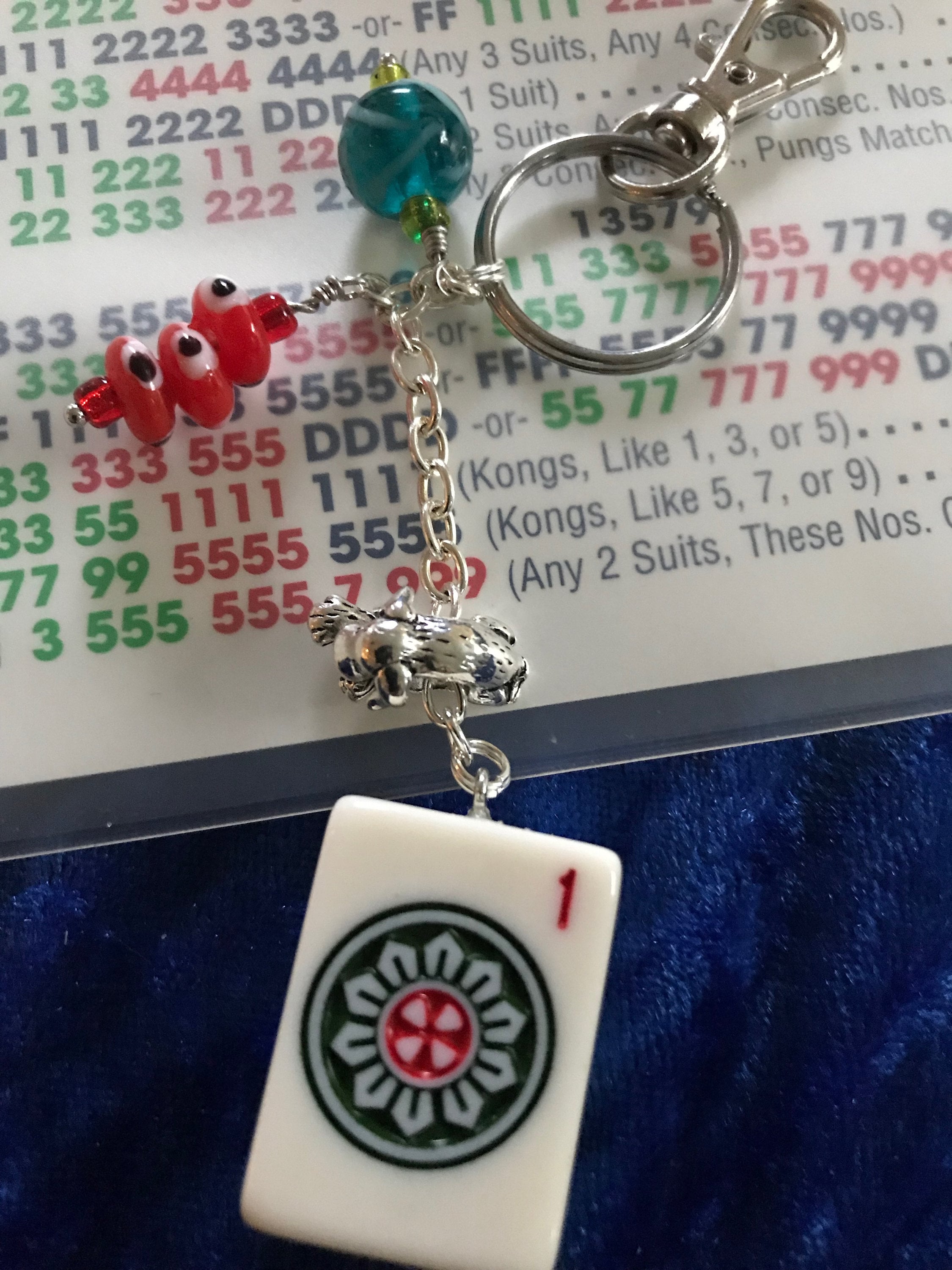 Choose your Mahjong Keychain Which one suits you Full size | Etsy