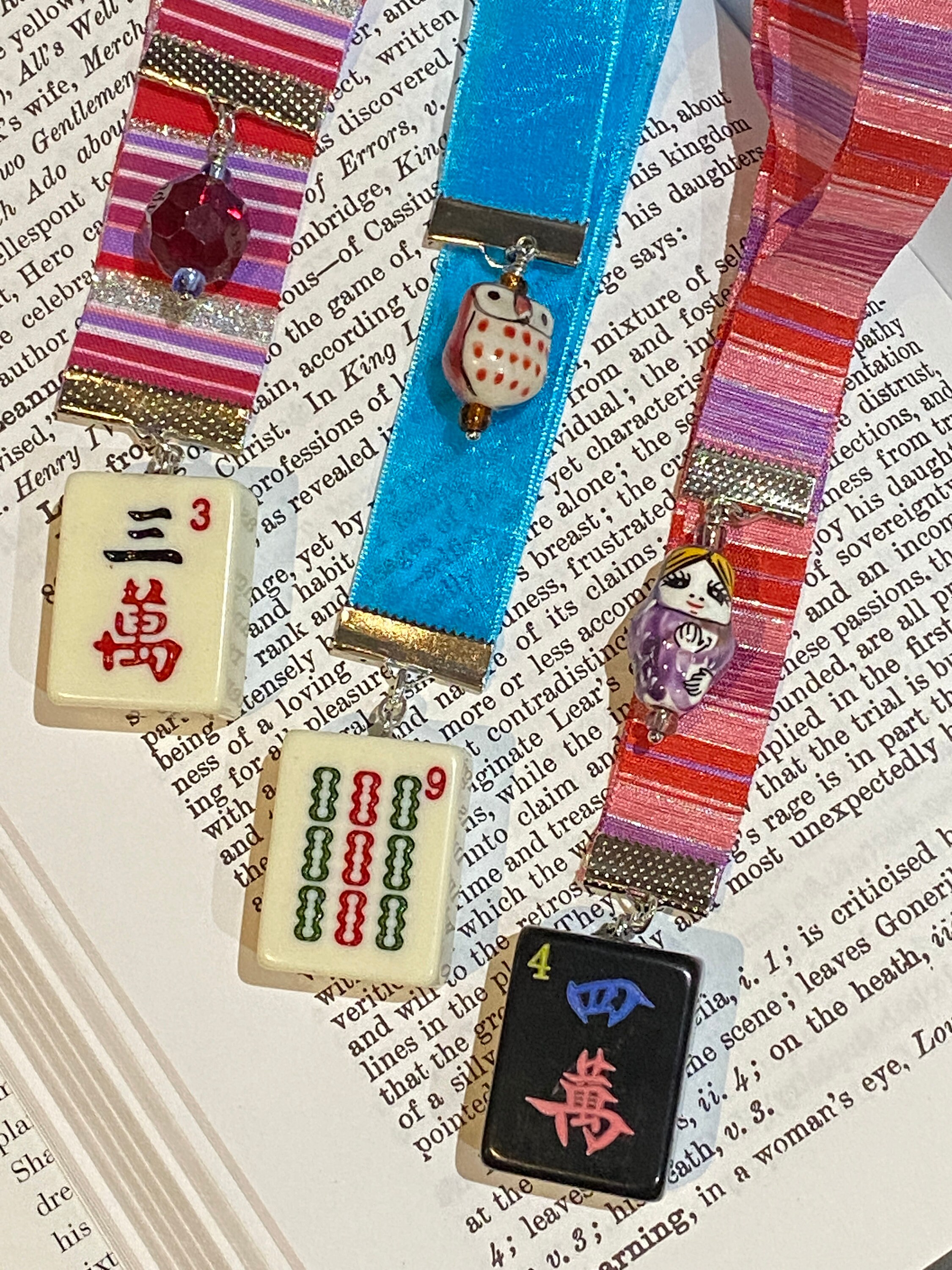 Mahjong Ribbon Bookmarks Choose One or Two or Even All for - Etsy