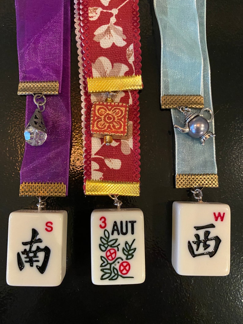 Mahjong Ribbon Bookmarks Choose One or Two or Even All for | Etsy