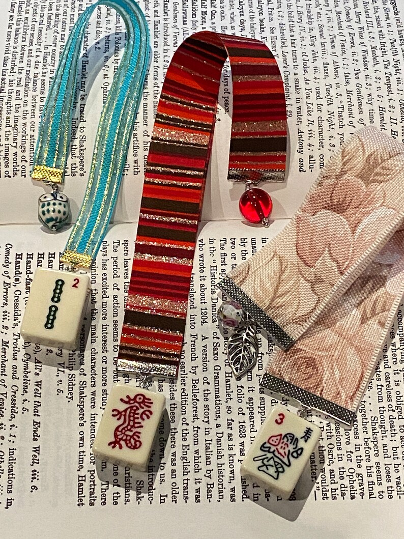 Mahjong Ribbon Bookmarks Choose One or Two or Even All for - Etsy