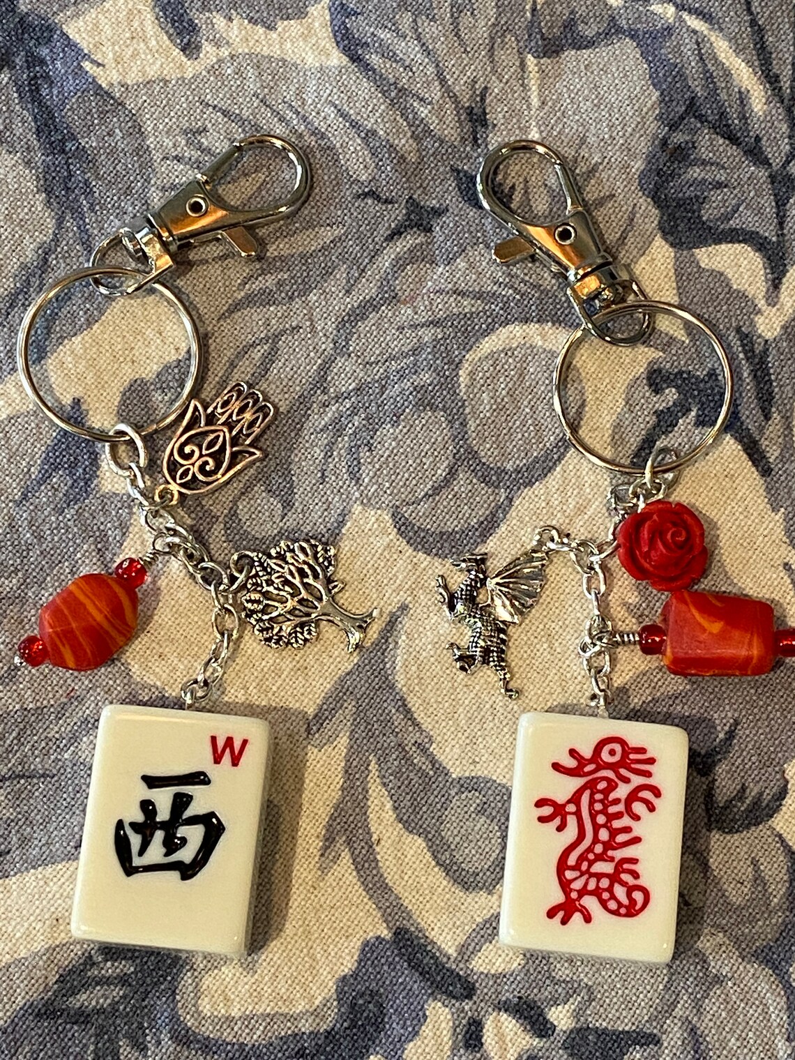 Choose Your Mahjong Keychain Which One Suits You Full Size - Etsy Canada