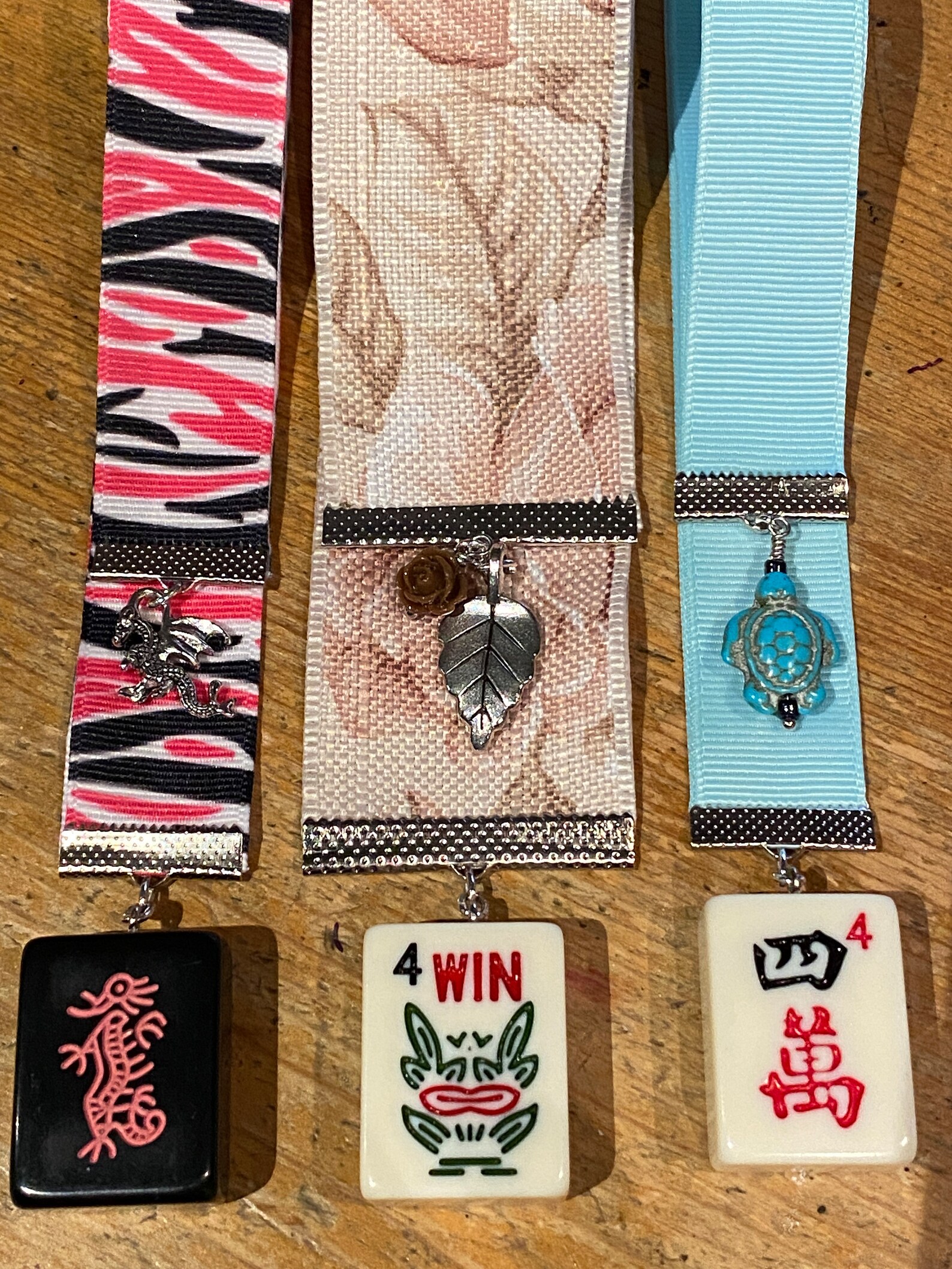 Mahjong Ribbon Bookmarks Choose One or Two or Even All for - Etsy