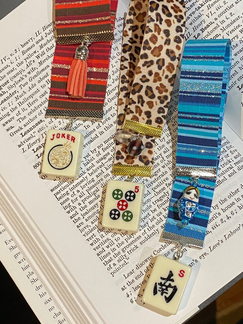 Mahjong Ribbon Bookmarks Choose One or Two or Even All for - Etsy