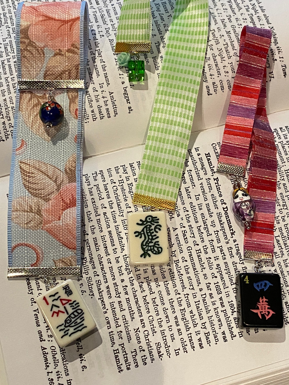 Mahjong Ribbon Bookmarks Choose One or Two or Even All for - Etsy