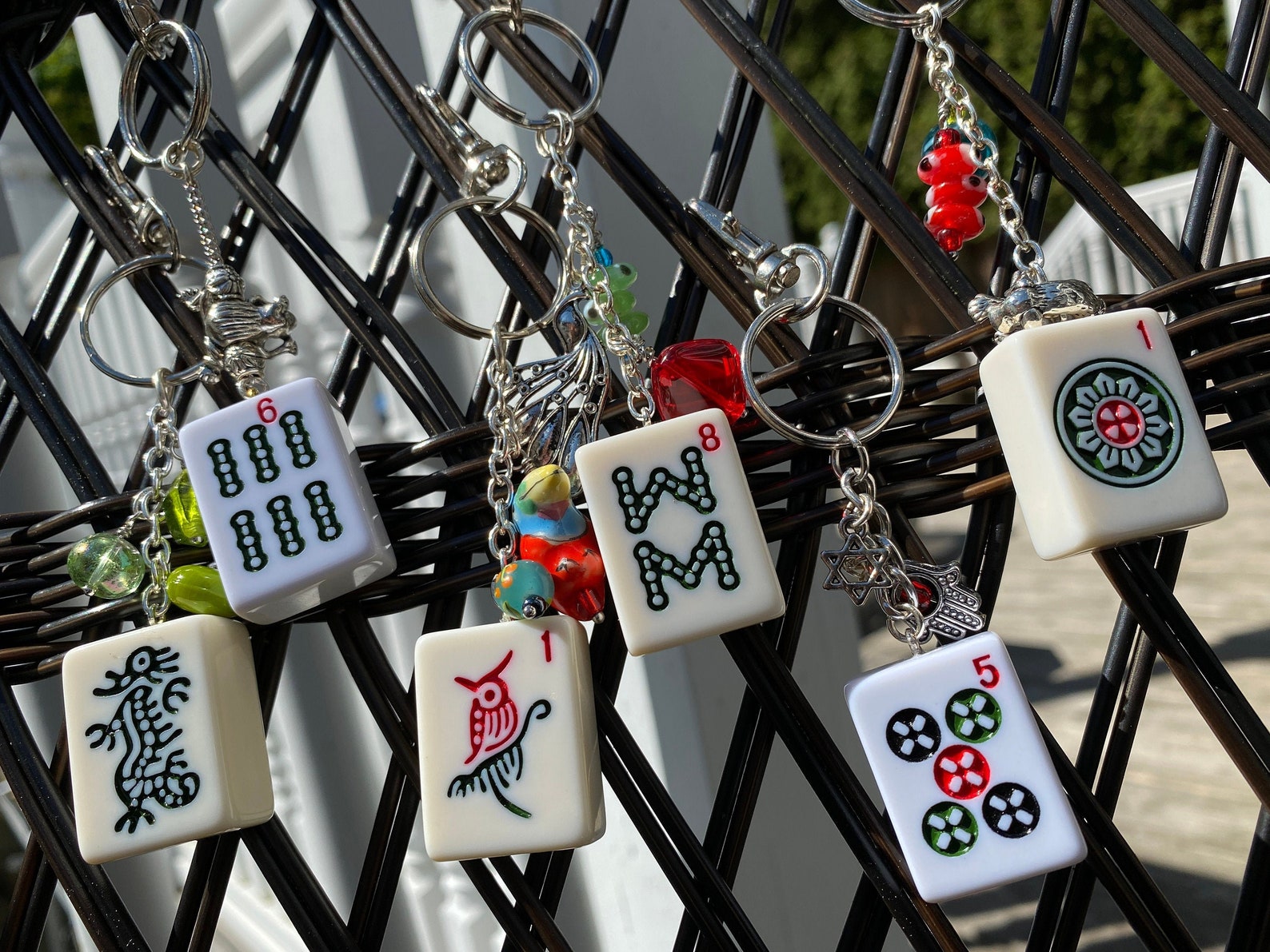 Choose Your Mahjong Keychain Which One Suits You Full Size - Etsy Canada