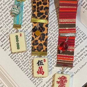 Mahjong Ribbon Bookmarks Choose One or Two or Even All for Gifts These ...