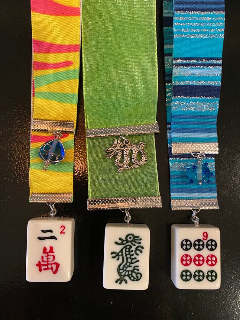 Mahjong Ribbon Bookmarks Choose One or Two or Even All for | Etsy