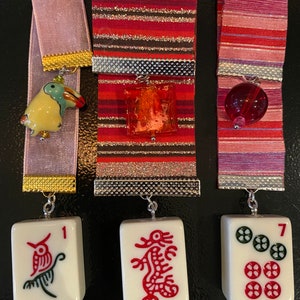 Mahjong Ribbon Bookmarks Choose One or Two or Even All for | Etsy