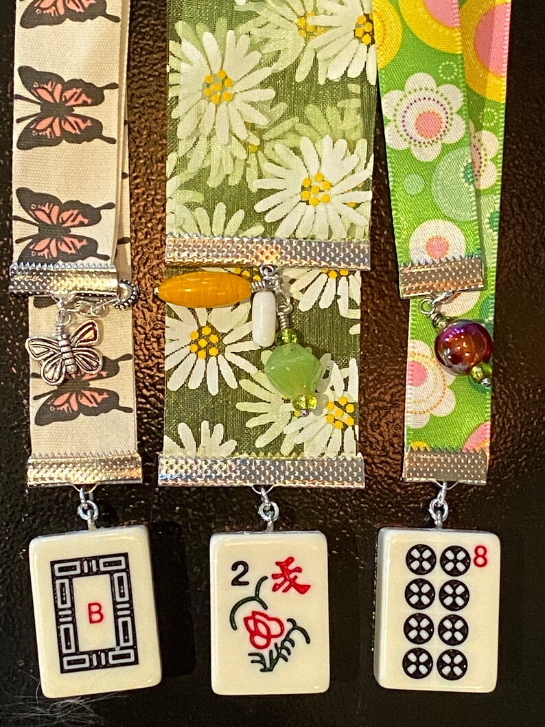 Mahjong Ribbon Bookmarks Choose One or Two or Even All for | Etsy