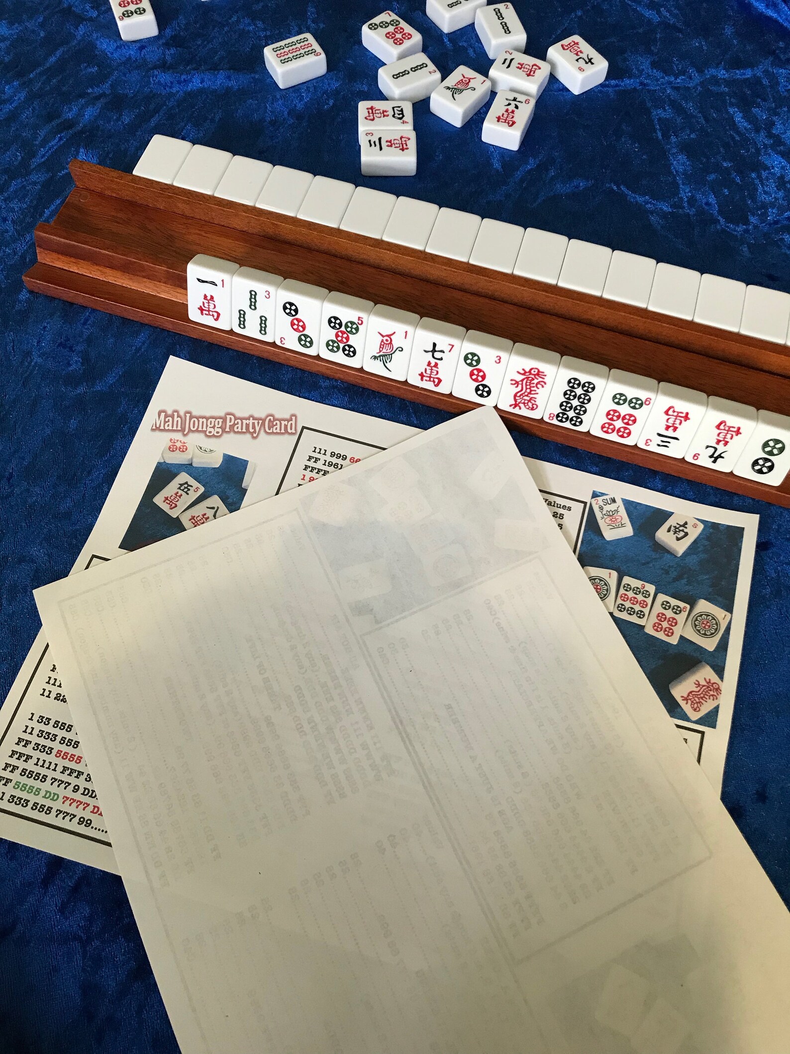 Print at Home PLAYABLE Birthday Themed Mahjong Card 8-1/2 X 11 uses the ...