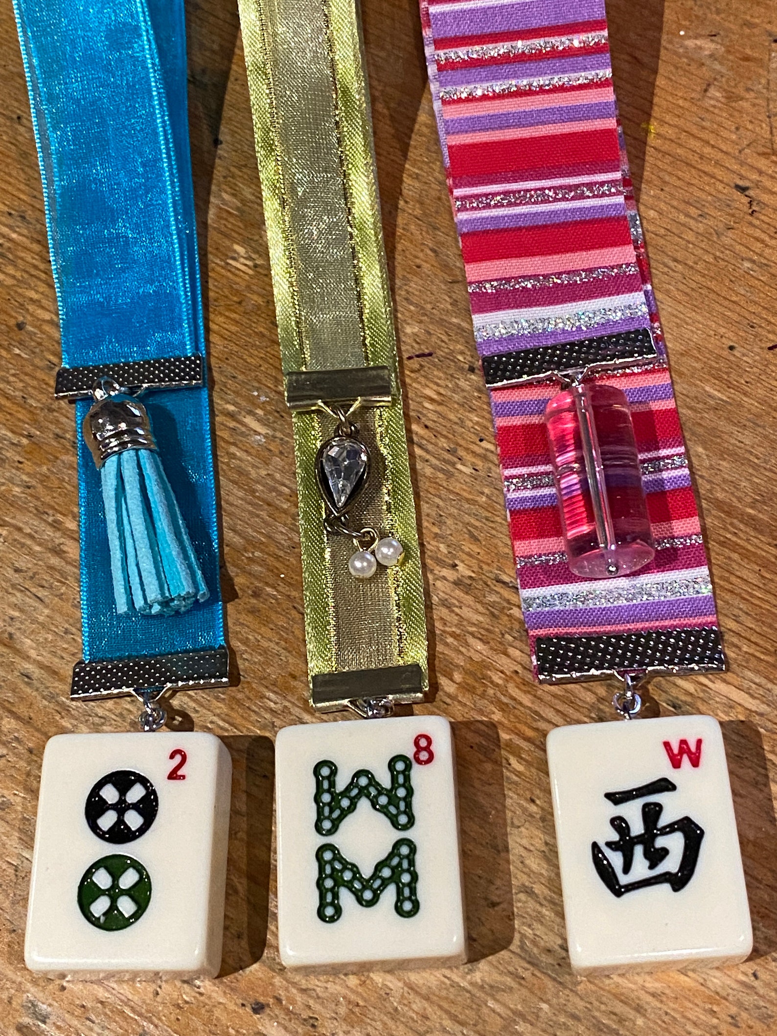 Mahjong Ribbon Bookmarks Choose One or Two or Even All for - Etsy