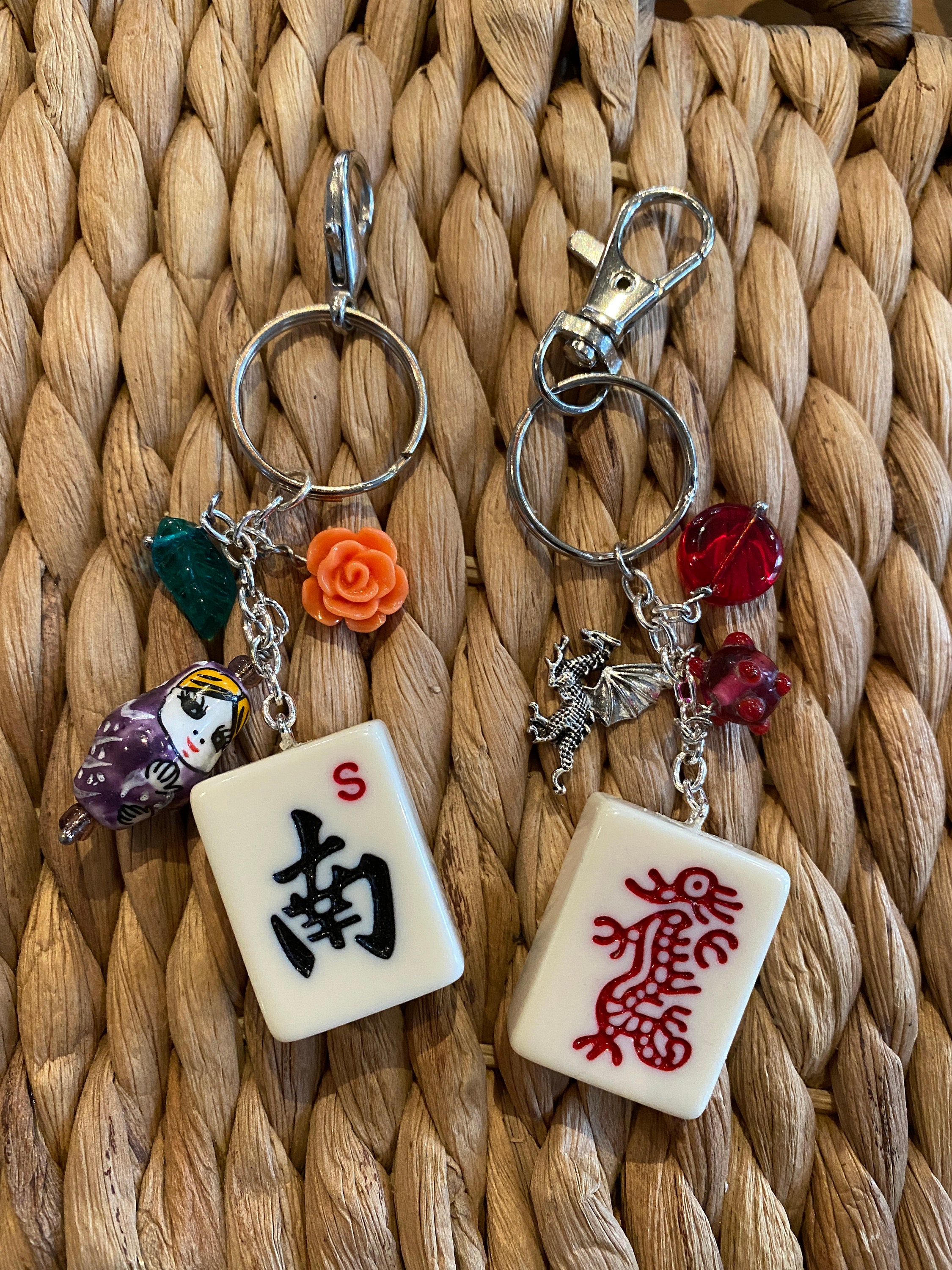 Choose Your Mahjong Keychain Which One Suits You Full Size - Etsy Canada