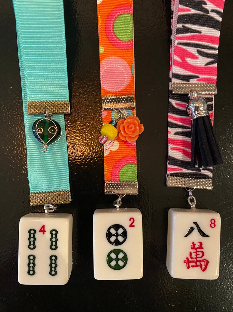 Mahjong Ribbon Bookmarks Choose One or Two or Even All for | Etsy
