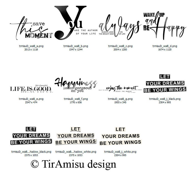 Memories Inspirational Art Journaling Word Art Digital PNG Clipart ...