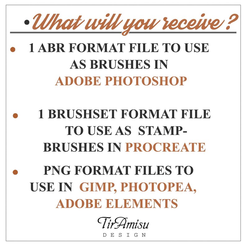 Numbers Digital Clipart & Brush Pack | PNG, Brushset, ABR | Stamps Pack ...
