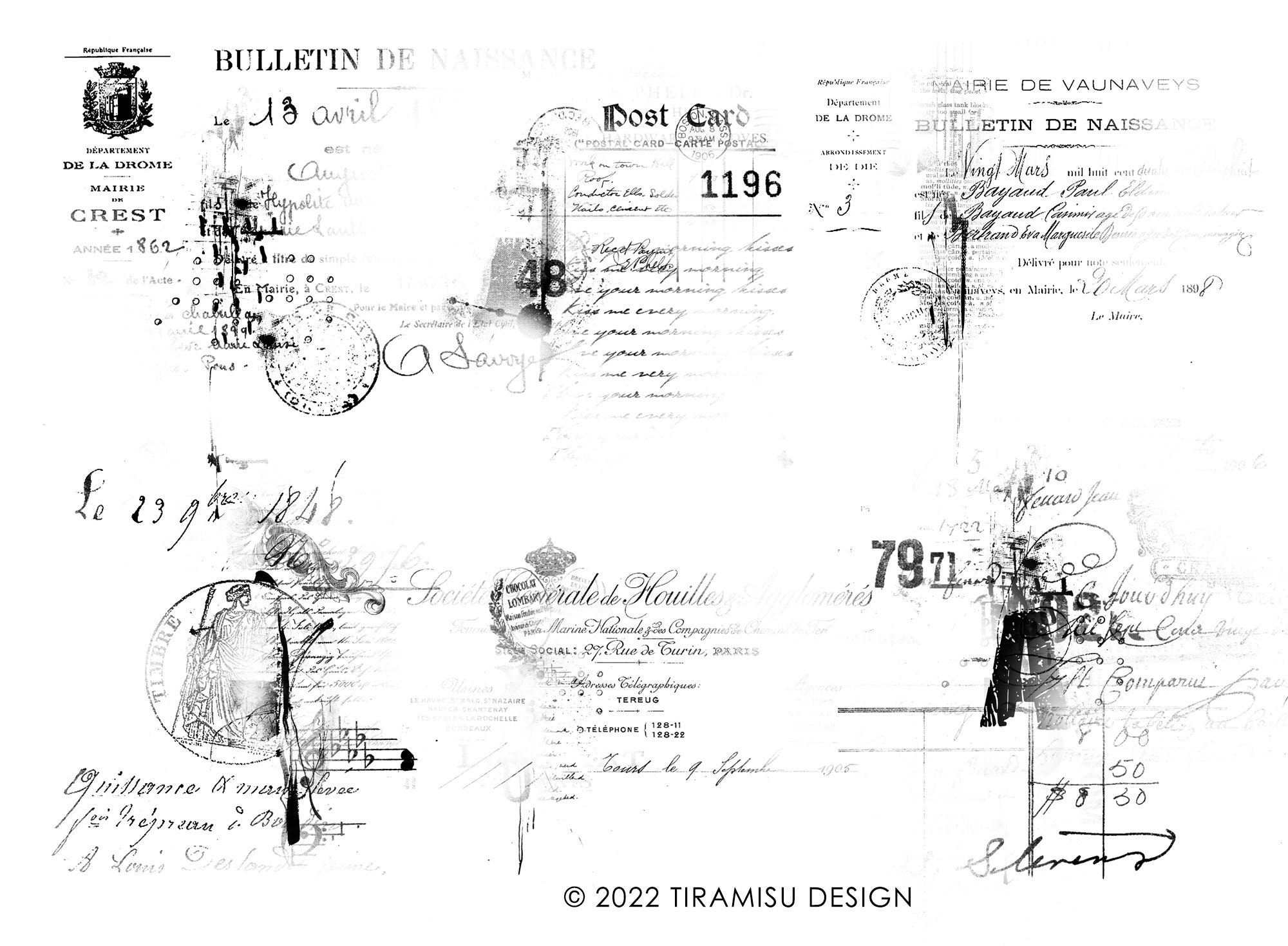 Vintage Handwritten Letter Digital Stamp, PNG File, Photoshop Brush ABR ...
