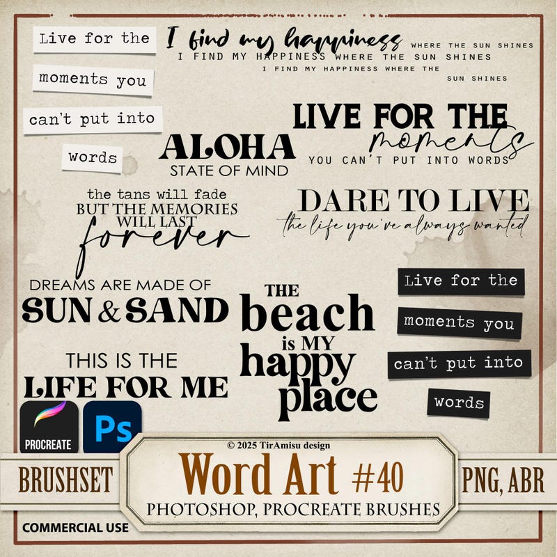 Beach Word Art - Etsy