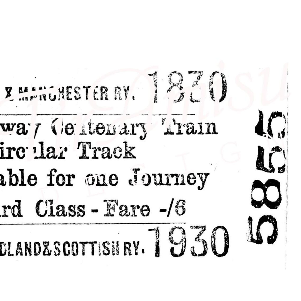 Vintage Tickets, Labels Digital Clipart & Brush Pack| PNG, Procreate ...