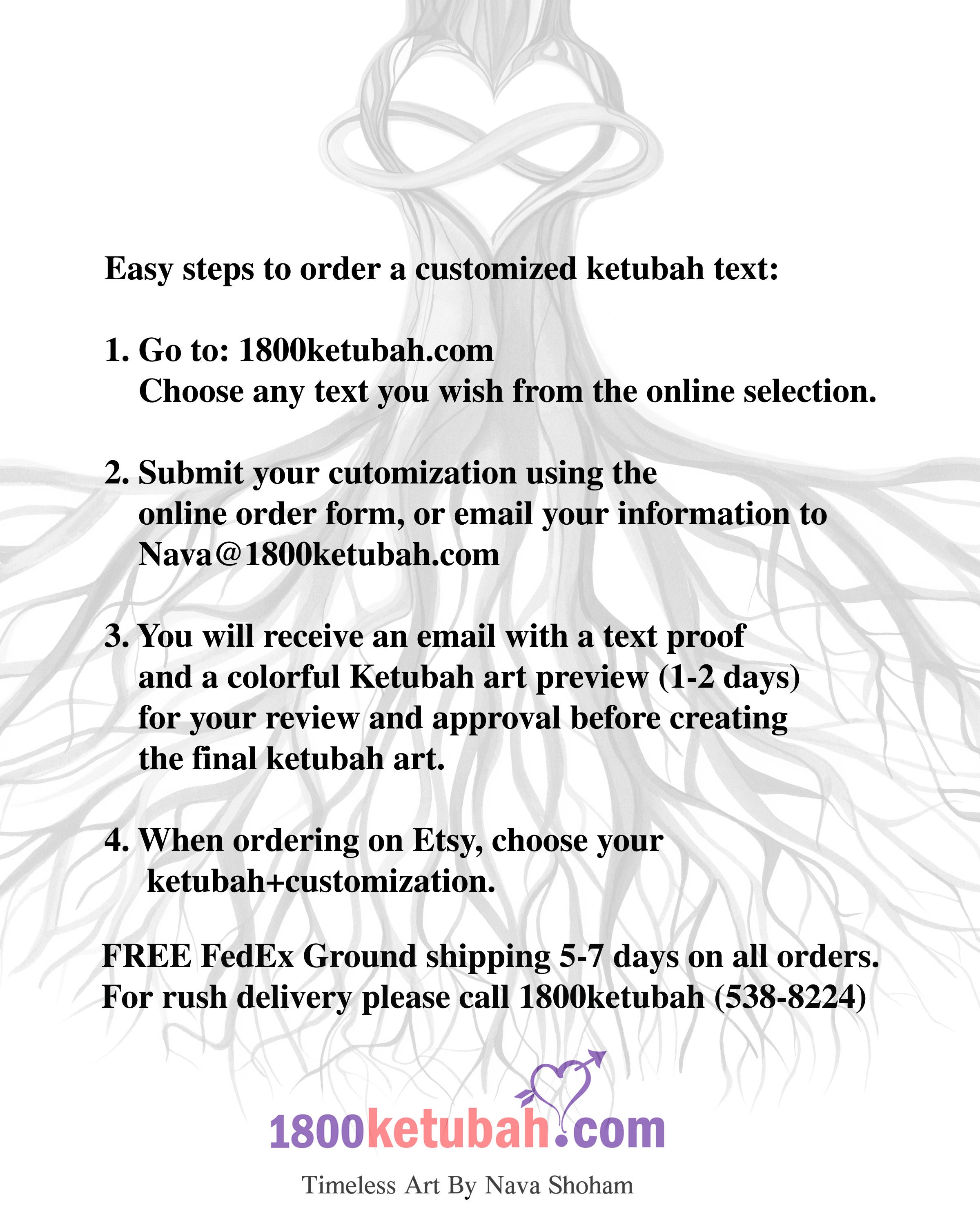 Nava Shoham Tree of Life Light Ketubah 1800ketubah.com - Etsy