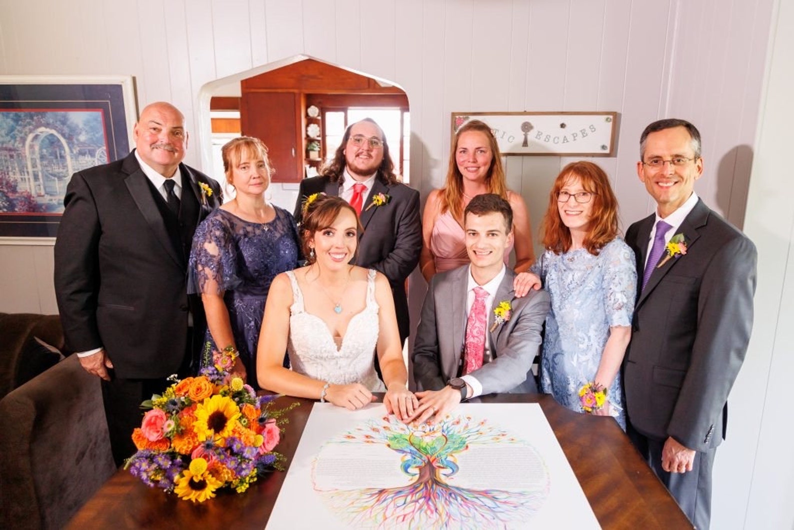 Nava Shoham ~ TREE OF LIFE Peacoks Ketubah ~1800ketubah.com - Etsy