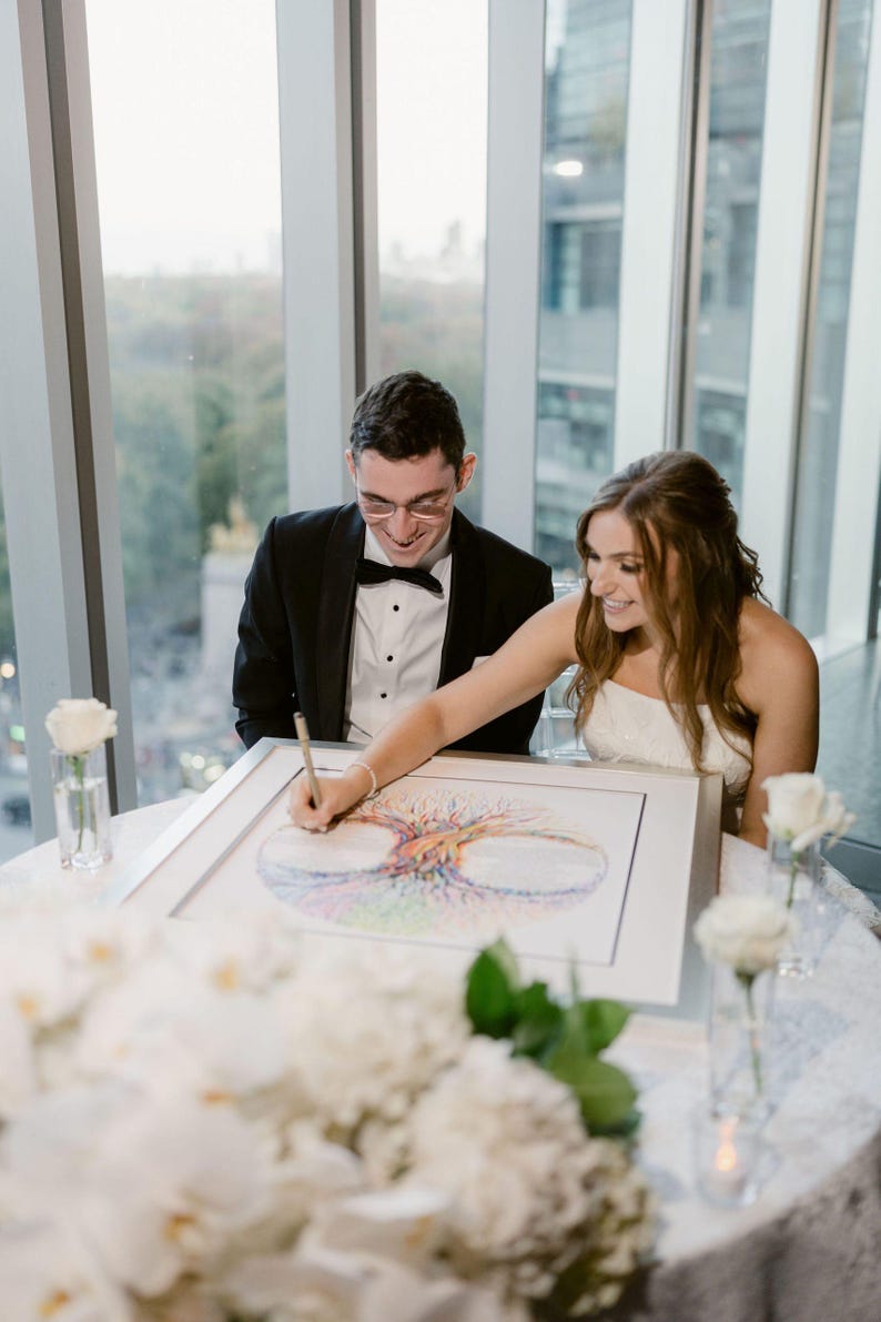 Nava Shoham ~ Rainbow Tree Seasons Ketubah ~ 1800ketubah.com - Etsy