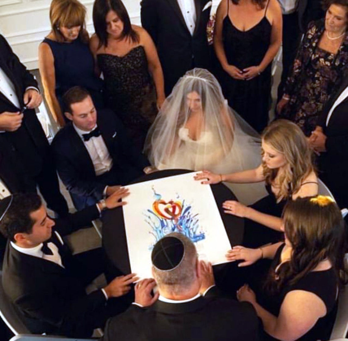 Nava Shoham Two Hearts Beat as One Ketubah 1800ketubah.com - Etsy