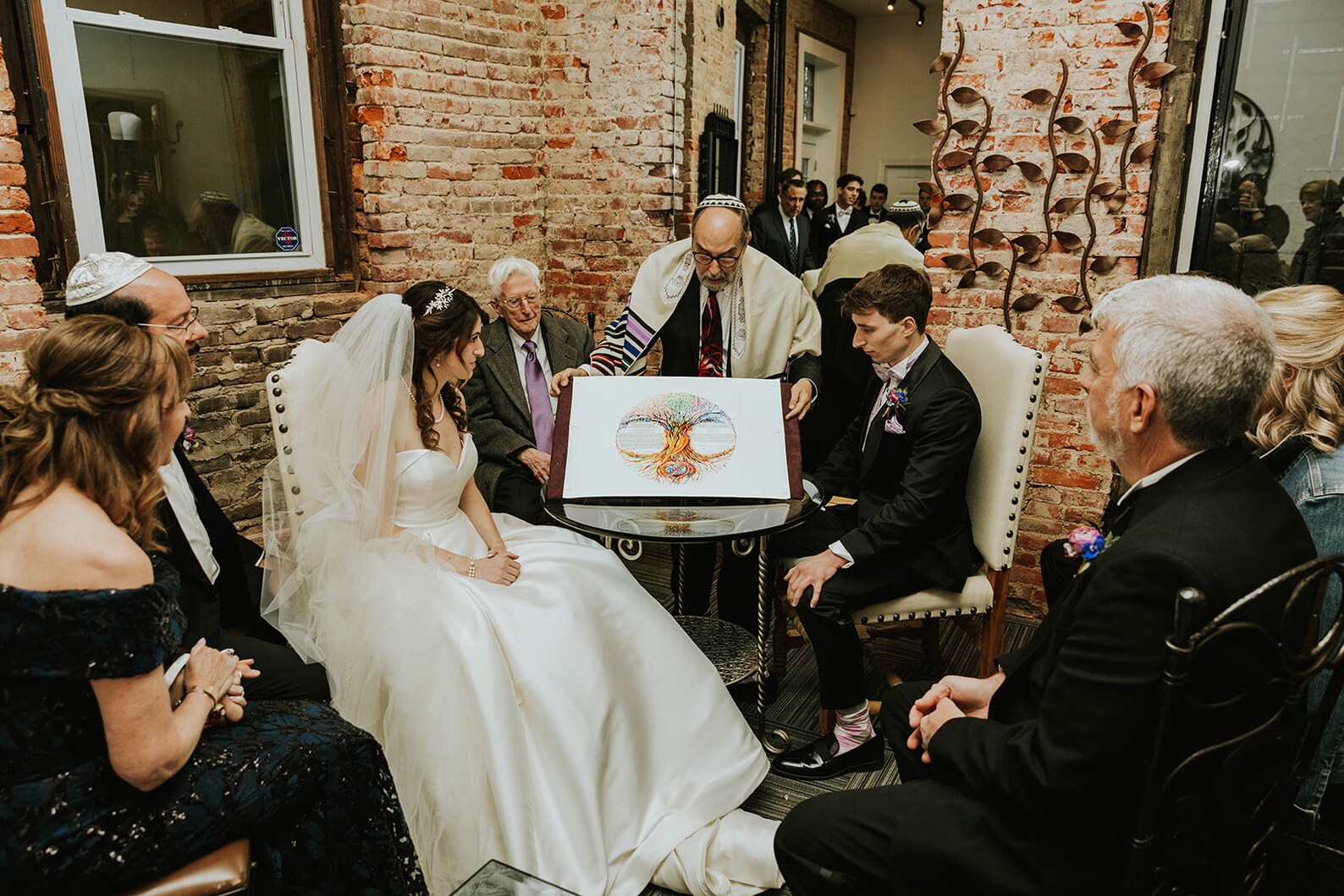 Nava Shoham Rainbow Tree Seasons Ketubah with Heart in - Etsy