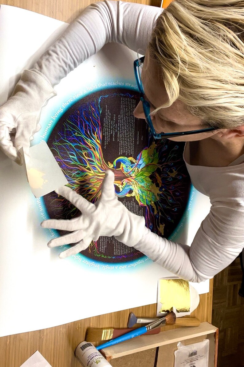 Nava Shoham TREE OF LIFE Peacocks Forest Ketubah - Etsy