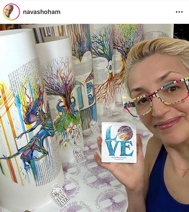 Nava Shoham TREE OF LIFE Peacoks Ketubah 1800ketubah.com - Etsy