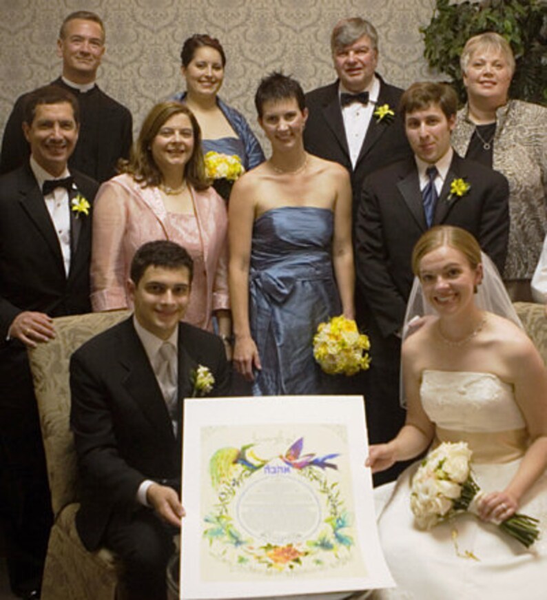 Nava Shoham AHAVA Ketubah 1800Ketubah.com | Etsy