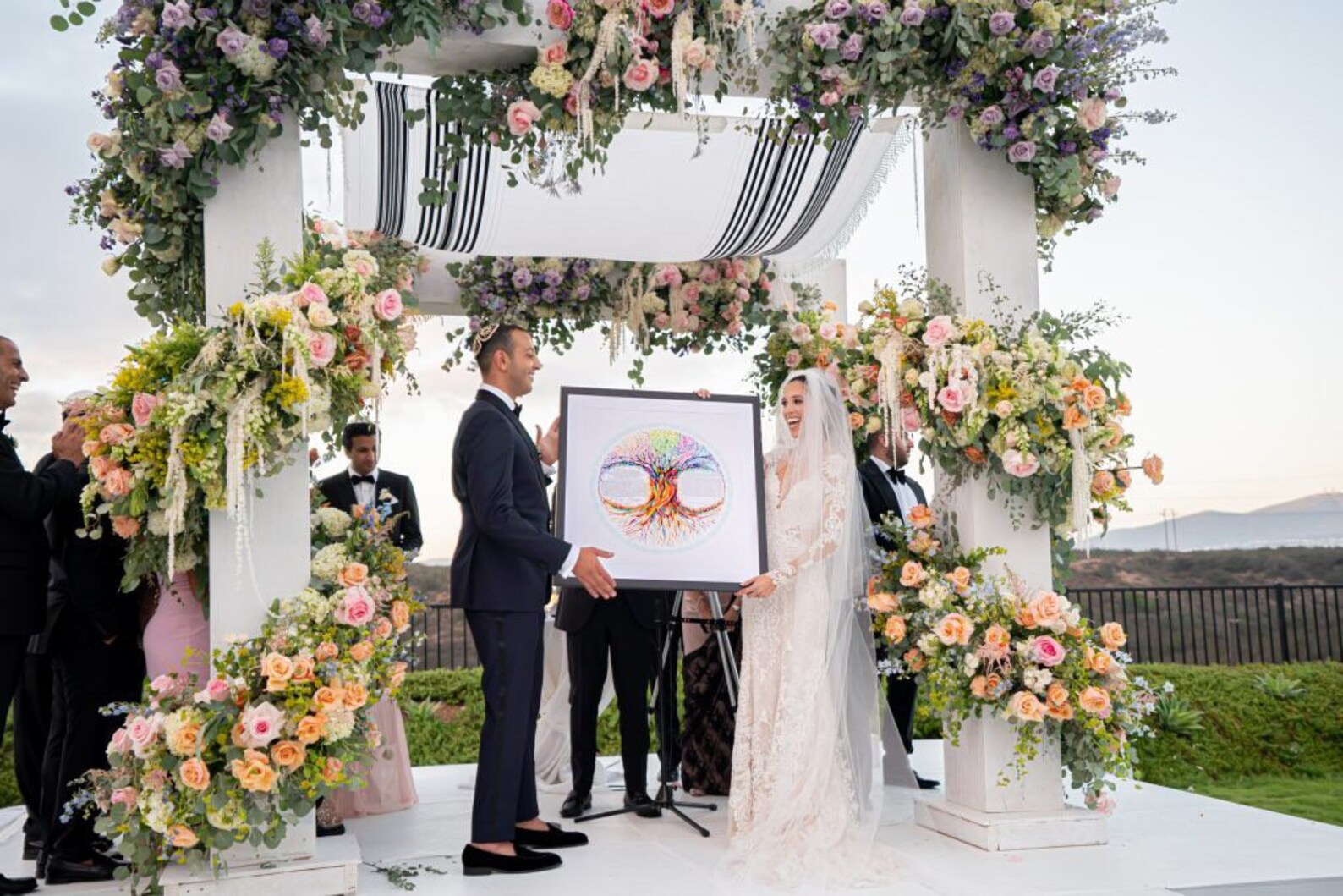 Nava Shoham Rainbow Tree Seasons Ketubah with Heart in - Etsy