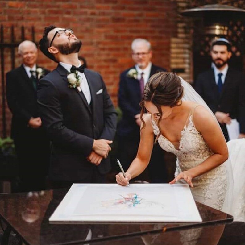 Nava Shoham Let Us Dance for Life Ketubah 1800ketubah.com - Etsy