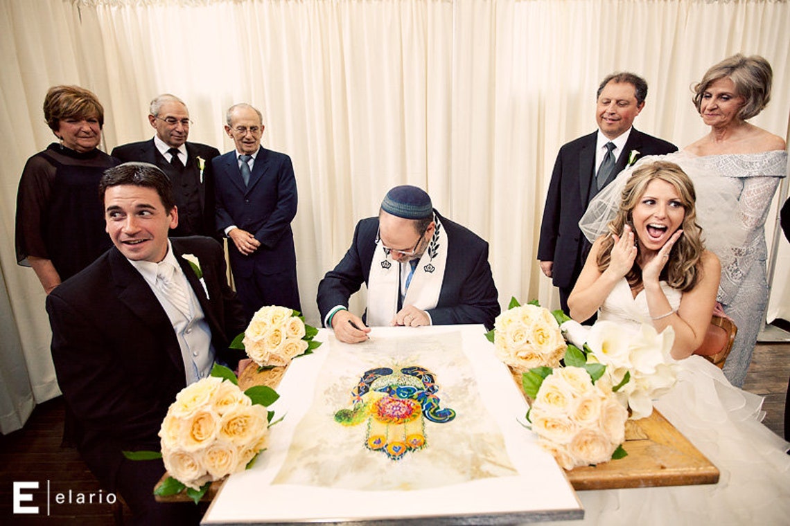 Nava Shoham CHAMSA Ketubah 1800ketubah.com - Etsy