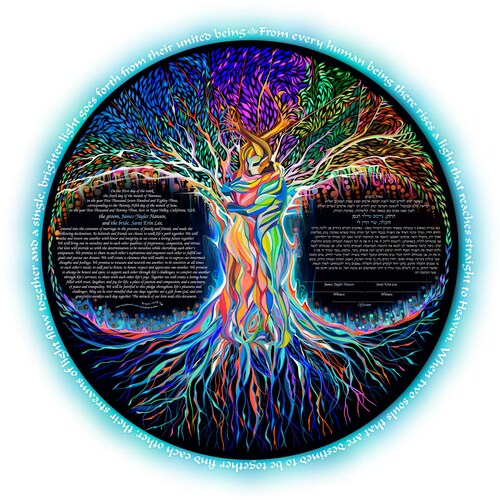 Nava Shoham TREE OF LIFE Ketubah 1800ketubah.com - Etsy