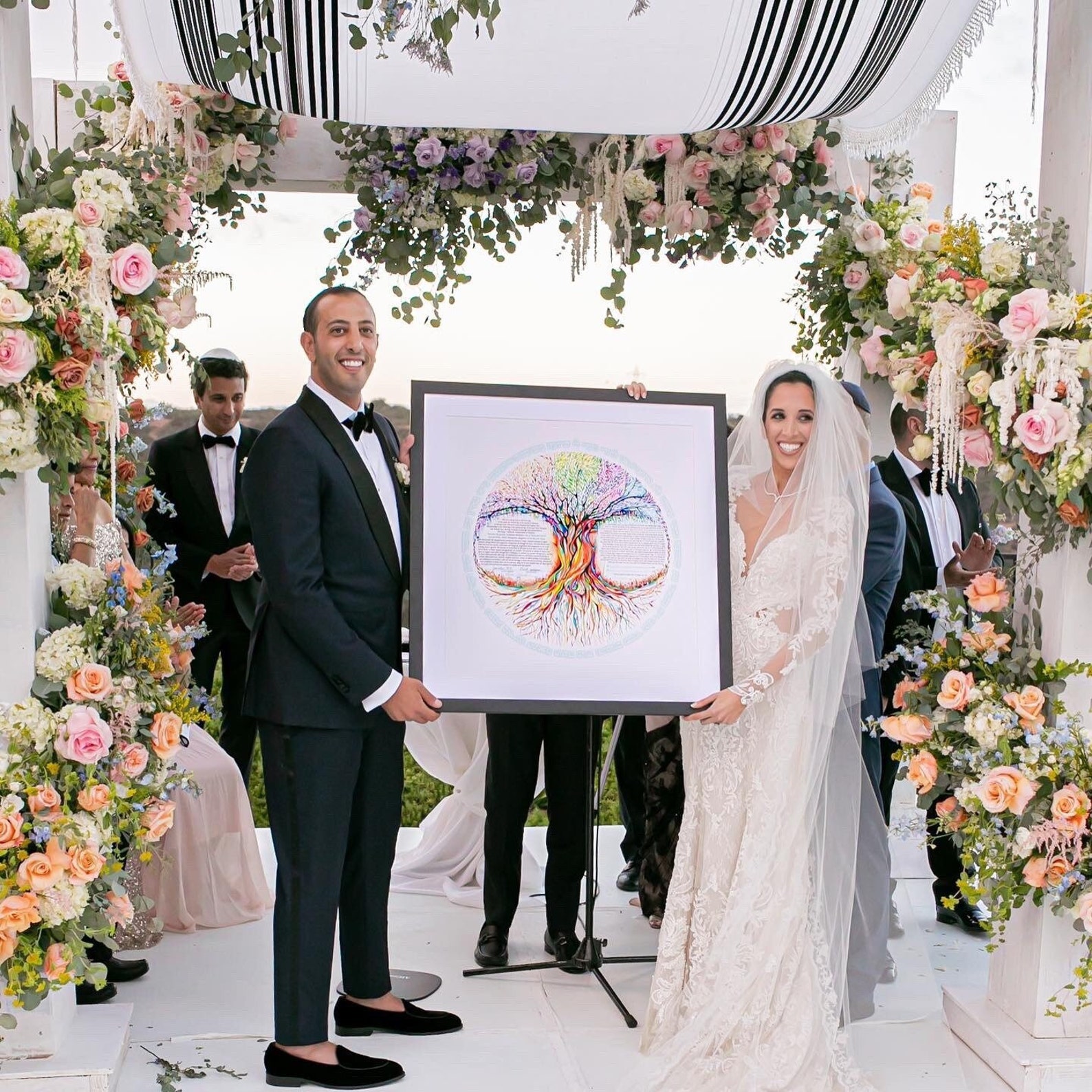 Nava Shoham ~ Rainbow Tree Seasons Ketubah ~ 1800ketubah.com - Etsy