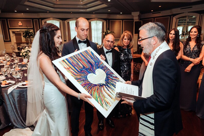 Nava Shoham Gravity of Love Ketubah 1800ketubah.com | Etsy