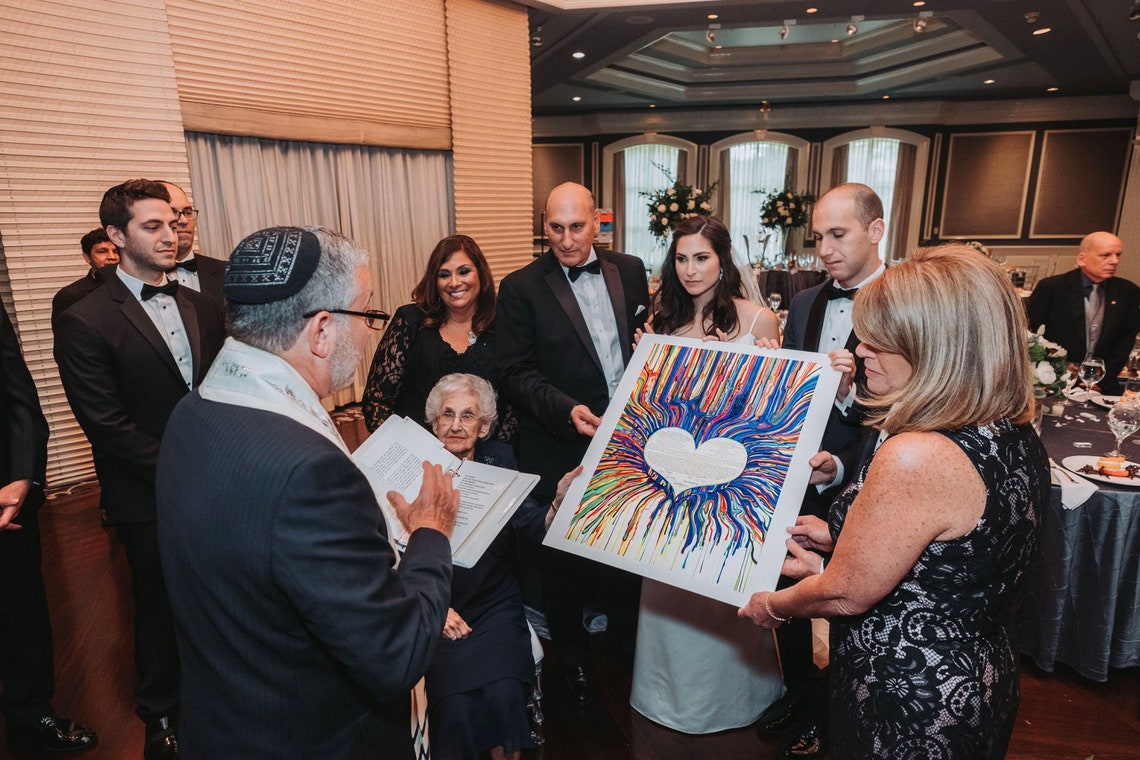 Nava Shoham Gravity of Love Ketubah 1800ketubah.com - Etsy