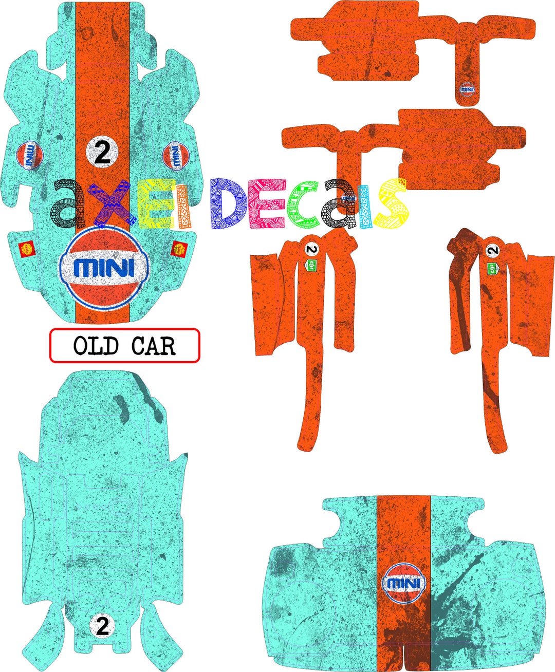 Skin DJI Mavic Mini / Mini 2 old Car - Etsy