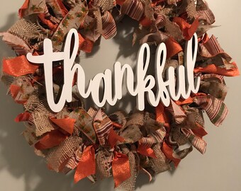 Thankful Wreath - Etsy