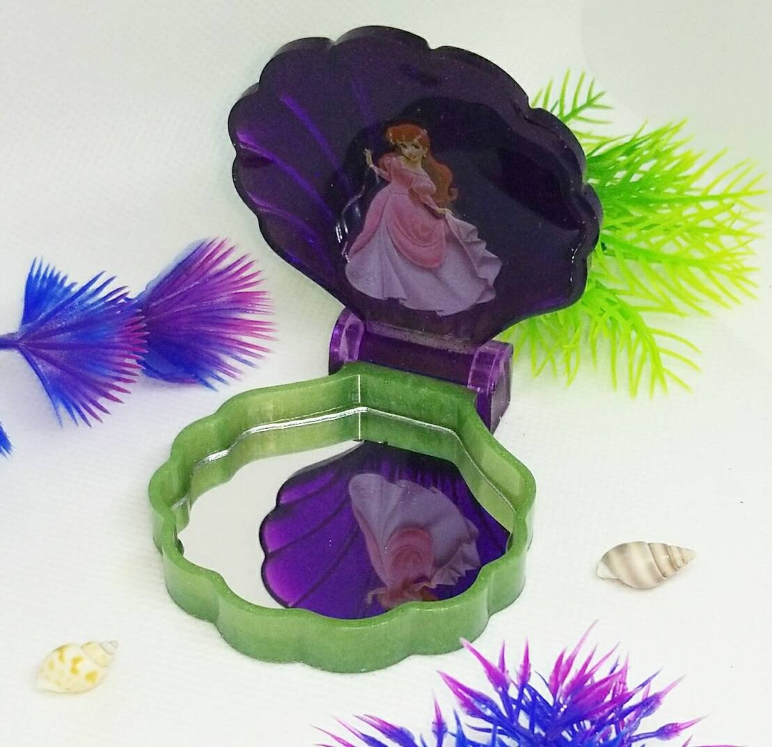 Disney Ariel Mirror. Pocket mirror. Compact Mirror. Make up | Etsy