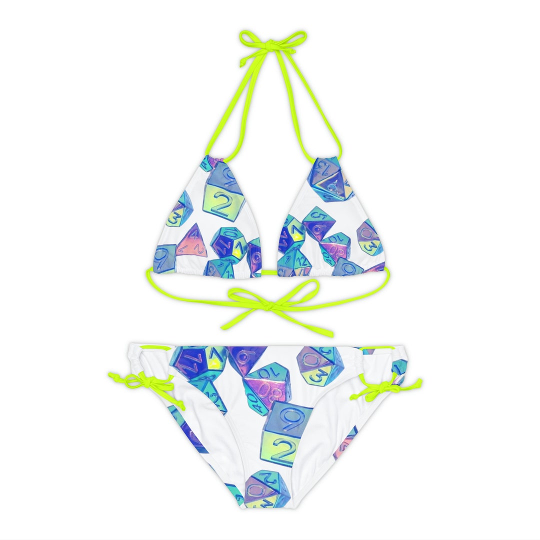 Dnd Dice Strappy Bikini Set. Dnd. Dungeons & Dragon. Dice. D20 ...