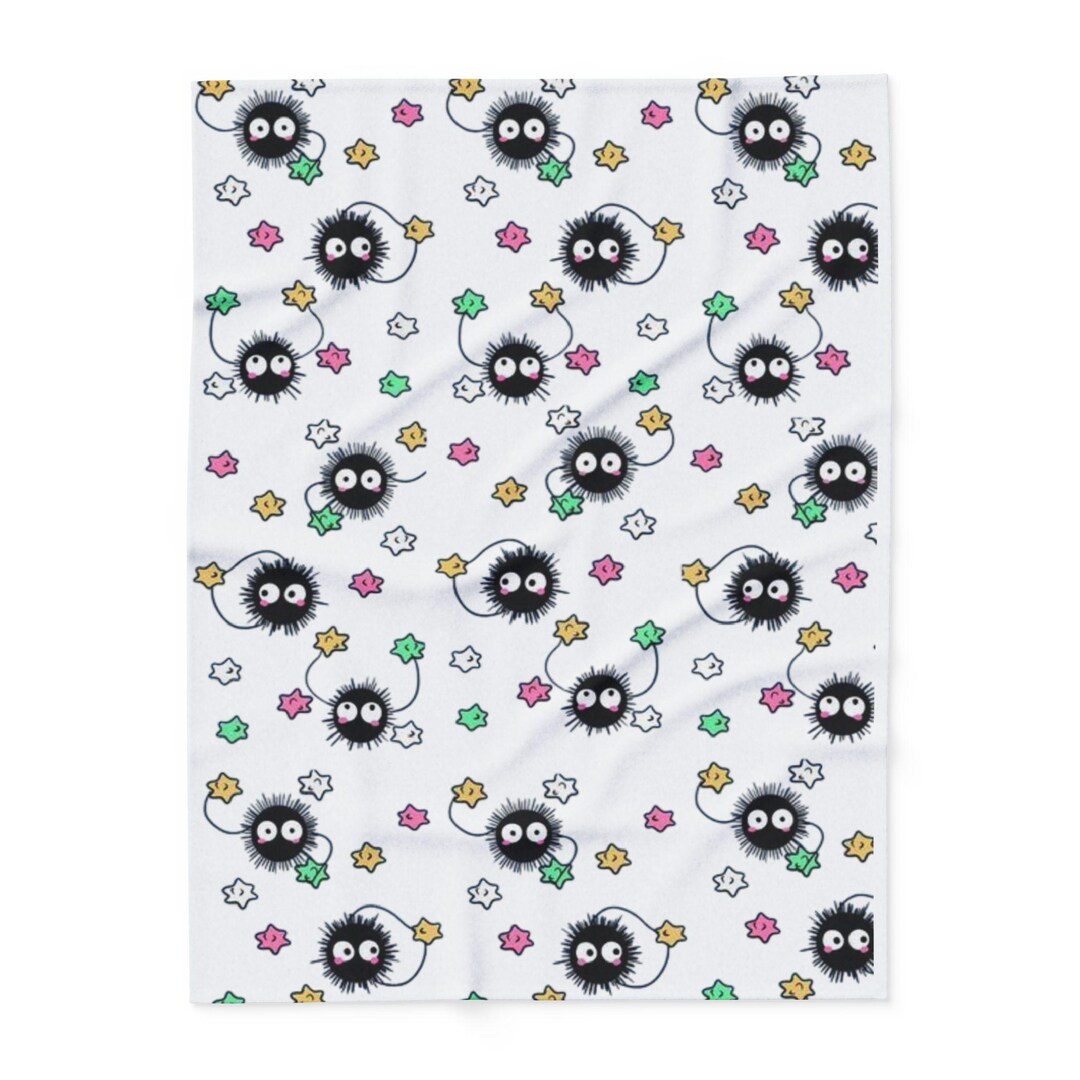 Soot Sprite Fleece Blanket. Studio Ghibli. Anime. Ghibli. Blanket. Cozy ...