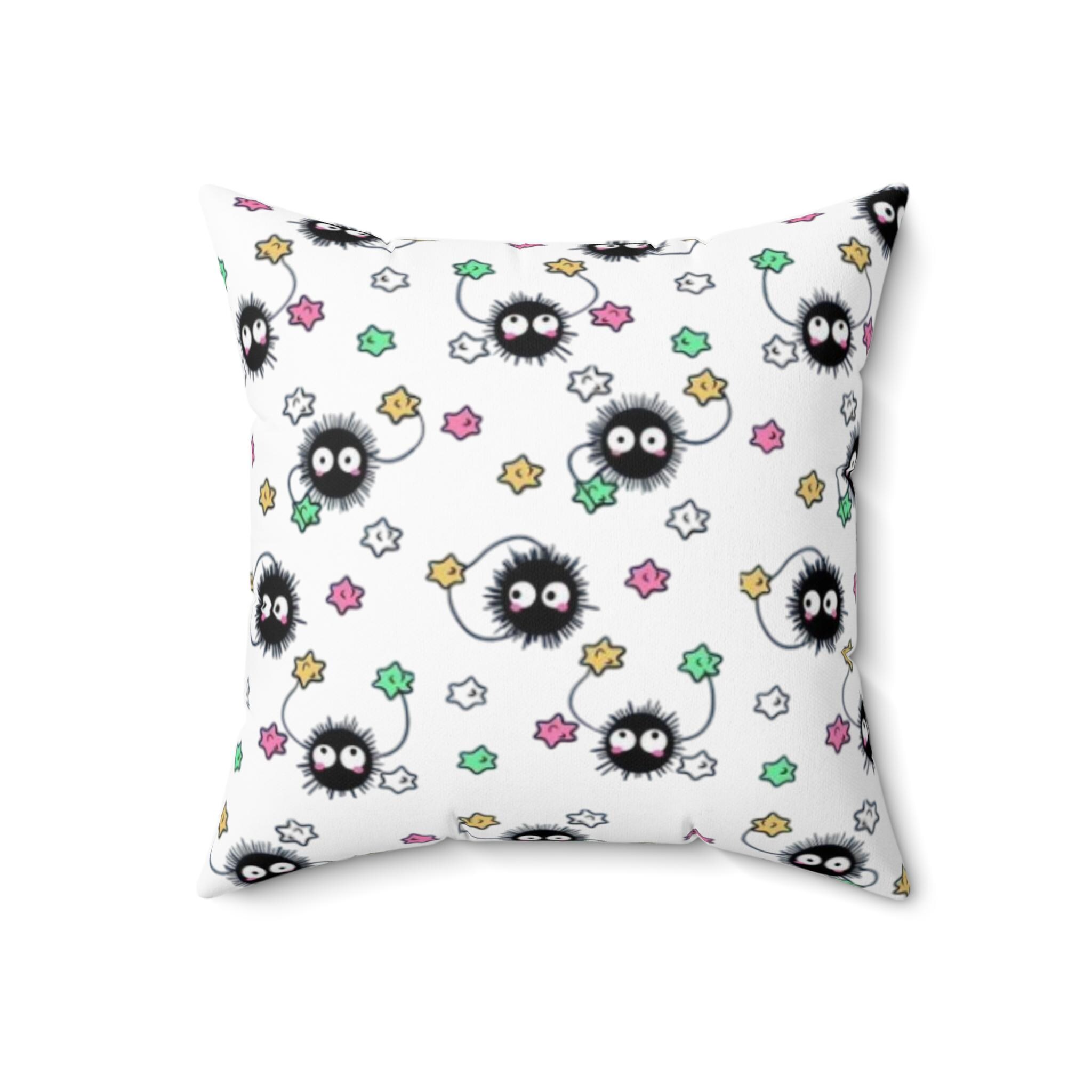 Soot Sprite Pillow, Studio Ghibli, Decor, Kawaii, Cushion, Anime, Room ...