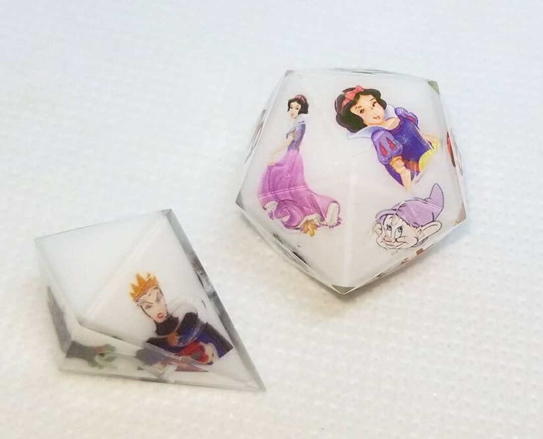 Snow White and Evil Queen Dice Combo. Dungeons & Dragons. Disney. D20 ...