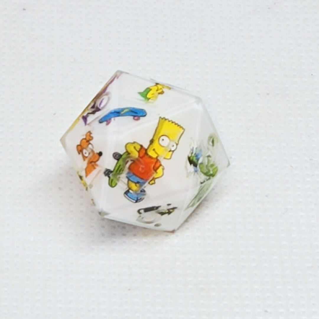 The Simpsons D20. Individual. Dnd. Dungeons & Dragons. Bart. Marge ...